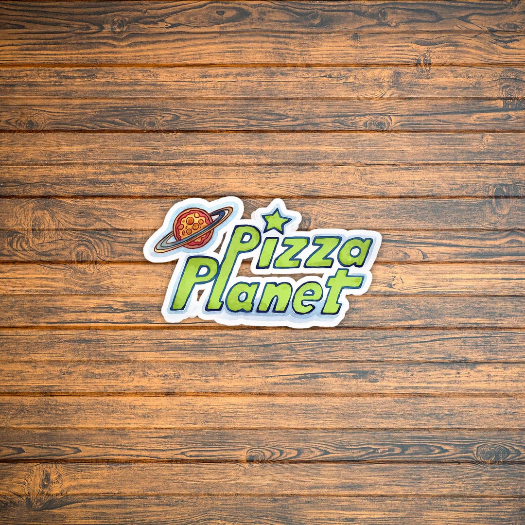 Pizza Planet Sticker Toy Story Inspired Watercolor Decal for Laptops ...