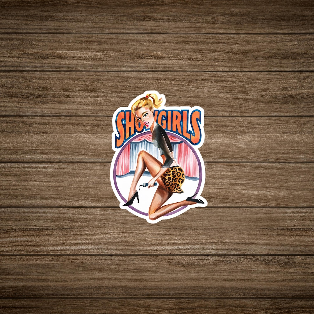 Vintage Pinup Girl Showgirls Sticker Retro Rockabilly Burlesque Decal ...