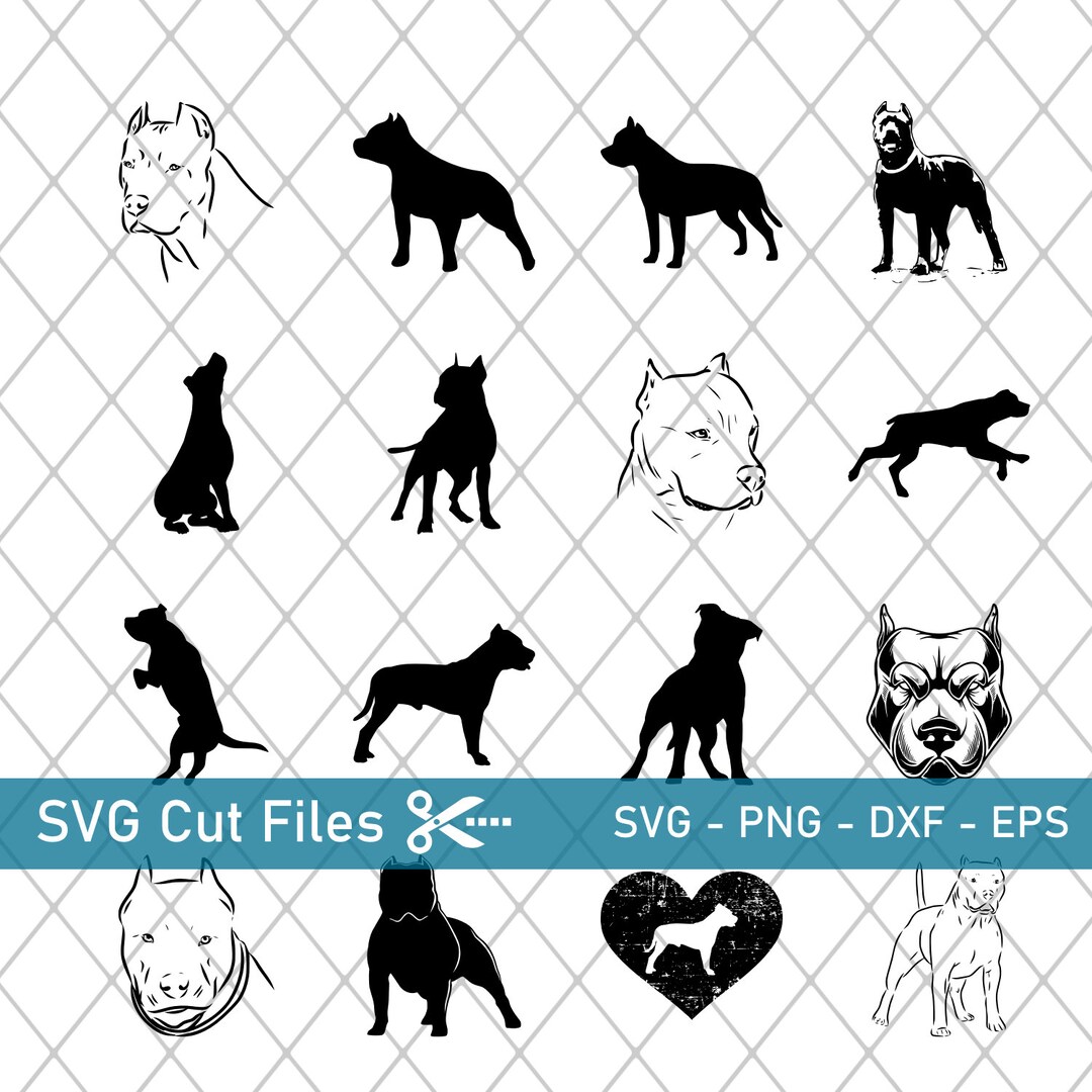 Pit Bull Svg Bundle Pit Bull Png Bundle Pit Bull Dxf - Etsy