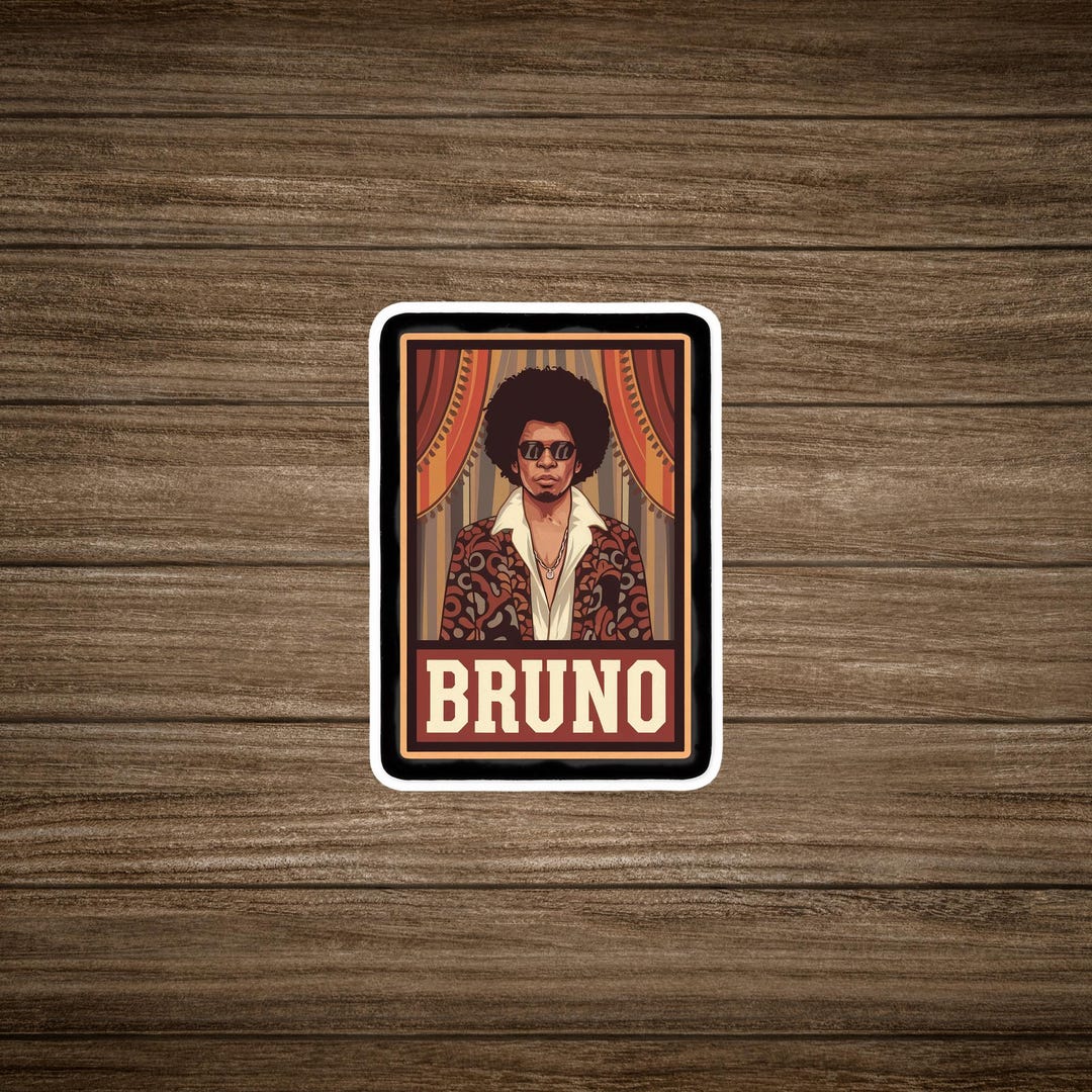 Retro Bruno Mars Poster Sticker Soul Funk Pop Music Wall Decor 1726 - Etsy