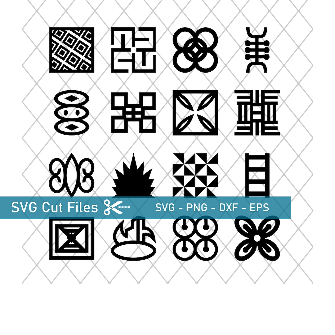Adinkra Svg Bundle Png Bundle Dxf Bundle Image Bundle - Etsy