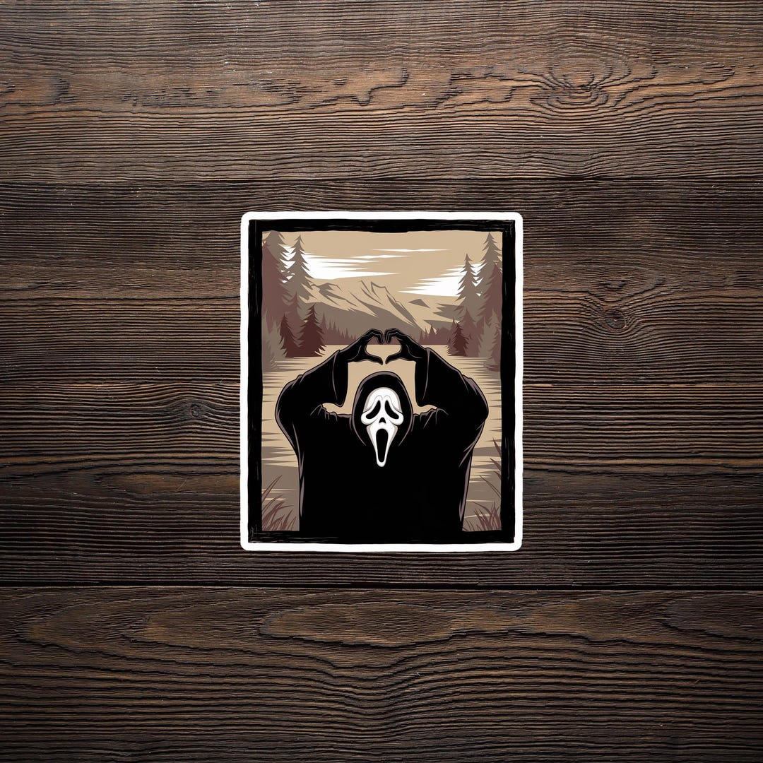 Ghostface Scream Killer Horror Vinyl Sticker Decal Spooky Art for ...