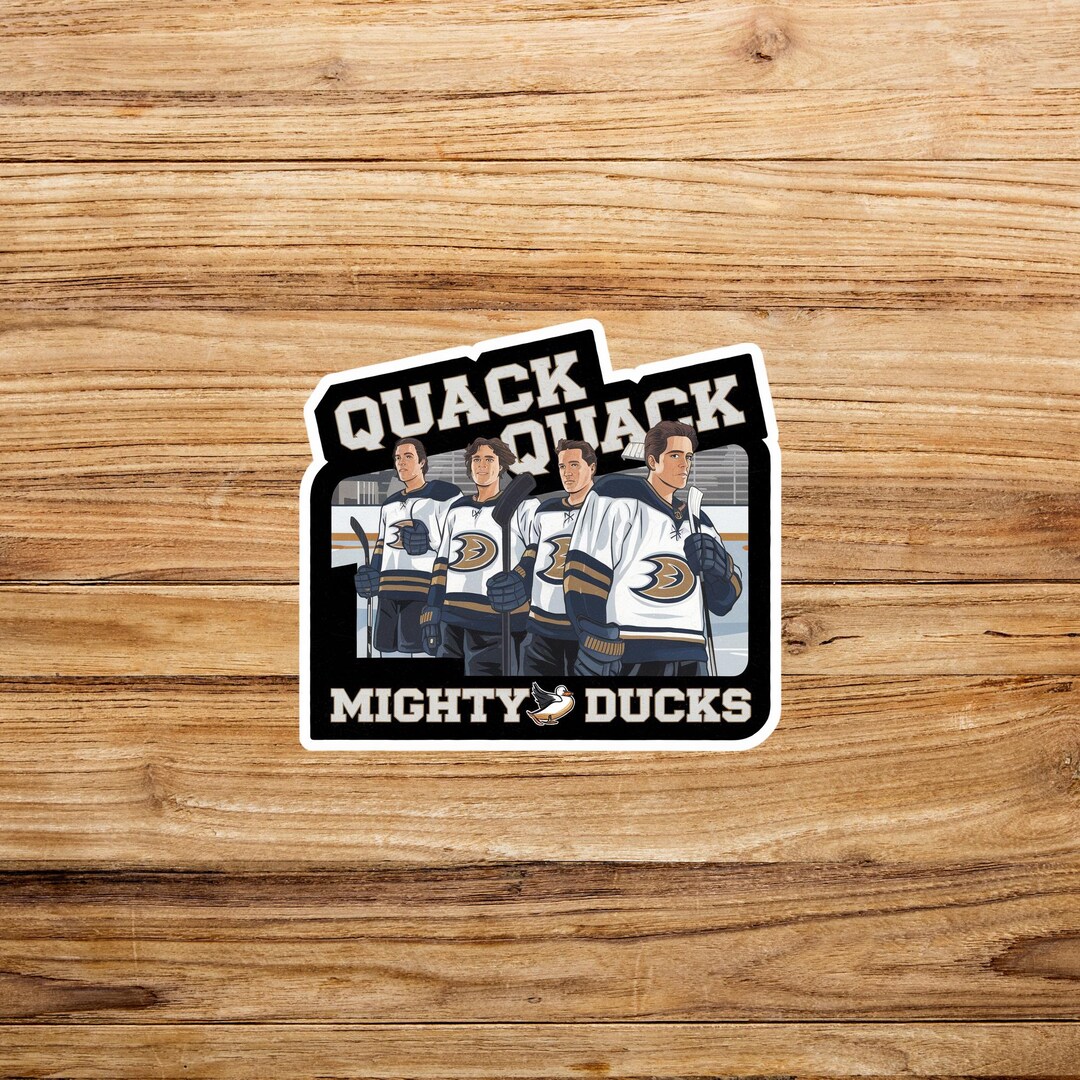 Mighty Ducks Retro Hockey Sticker 90s Cartoon Nostalgia Decal 1590 - Etsy
