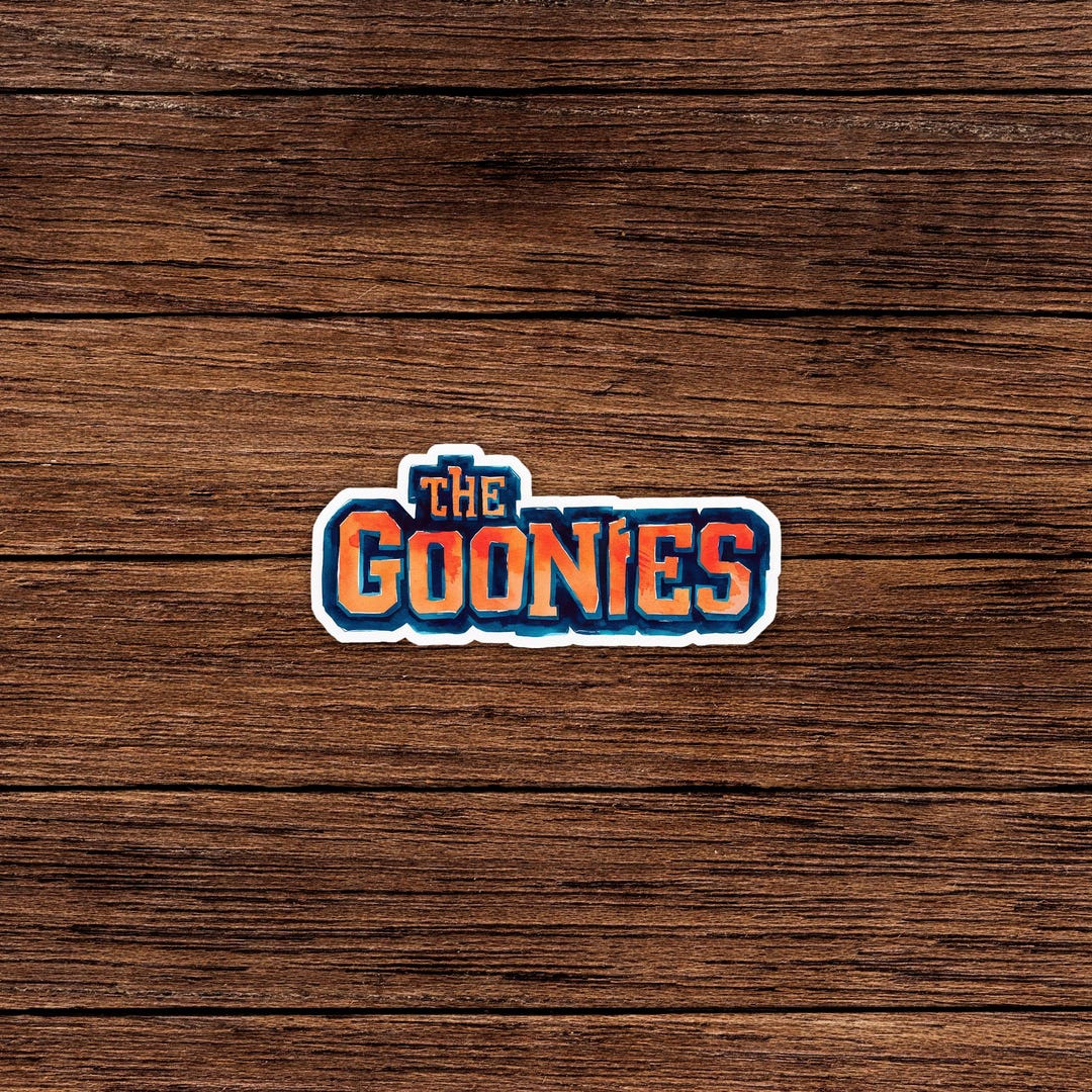 The Goonies Retro 80s Movie Logo Sticker Nostalgic Decal for Fans 545 ...