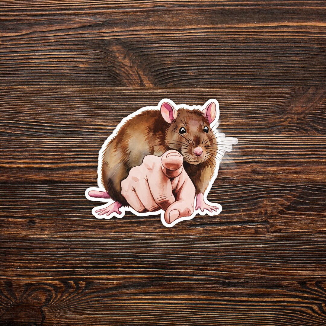 Cute Rat Sticker Adorable Rodent Art Decal for Animal Lovers 121 - Etsy