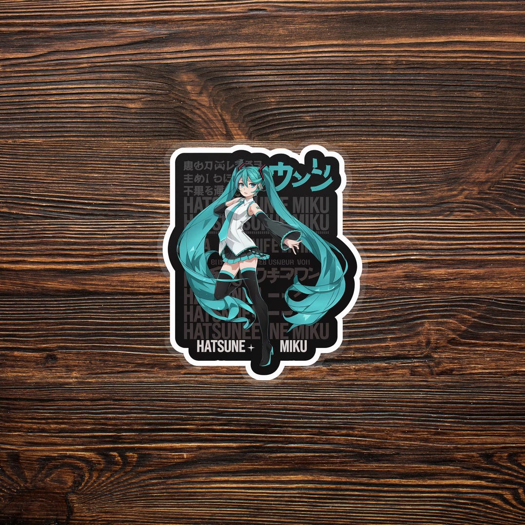 Hatsune Miku Anime Sticker Vocaloid Japanese Manga Character Decal 2354 ...