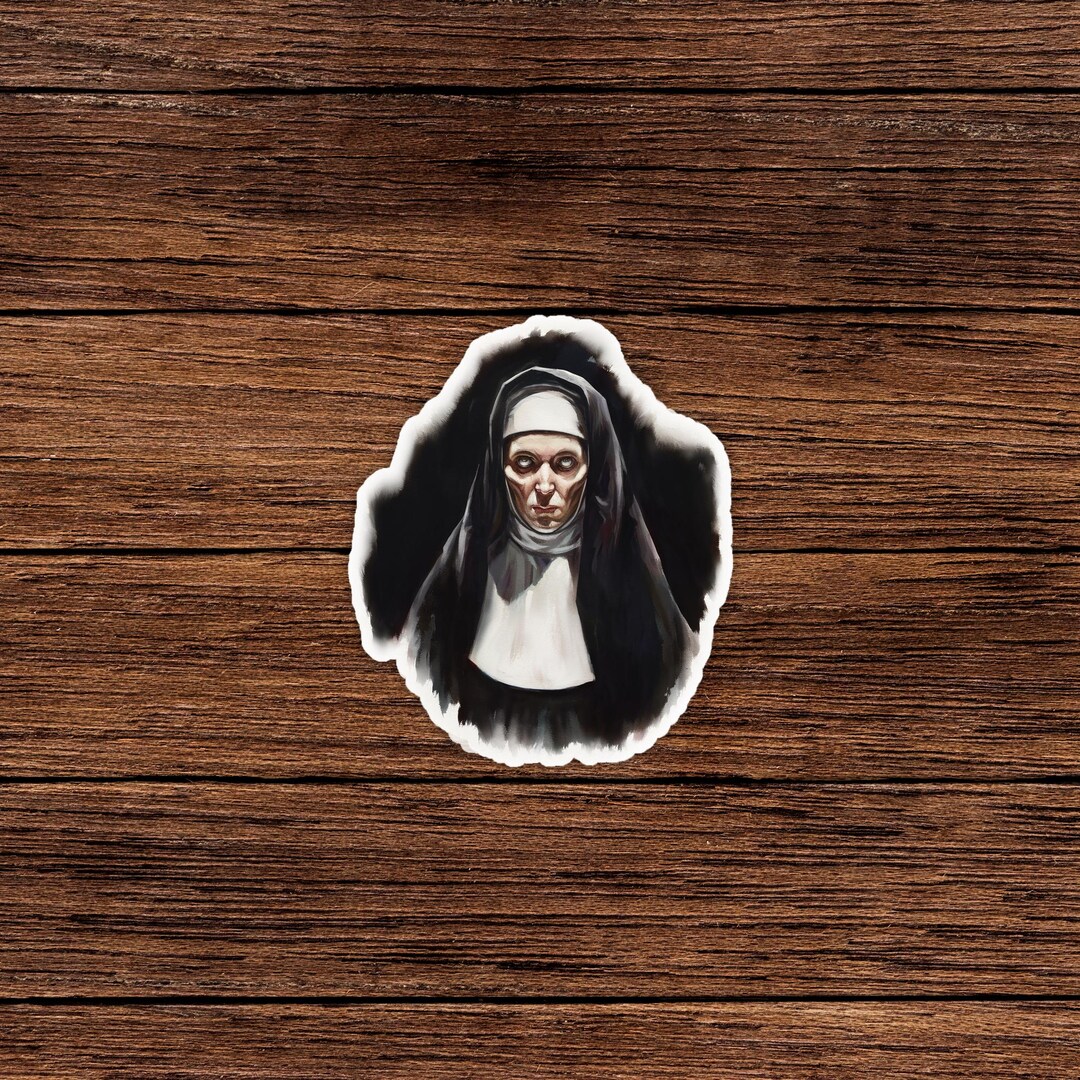 Eerie Nun Sticker Creepy Gothic Decal for Horror Fans 955 - Etsy