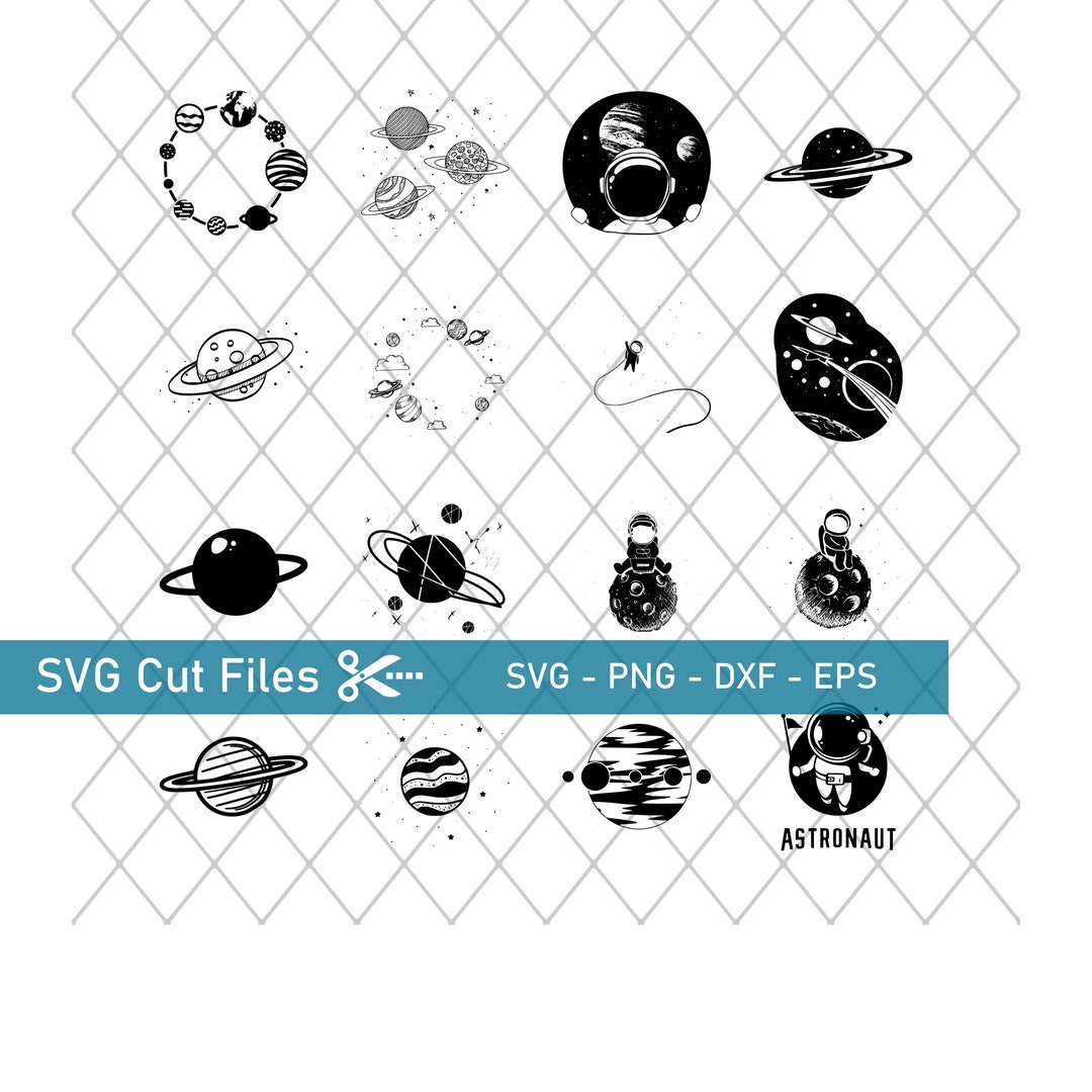 Space Planet Svg Bundle Space Planet Png Bundle Dxf Bundle - Etsy