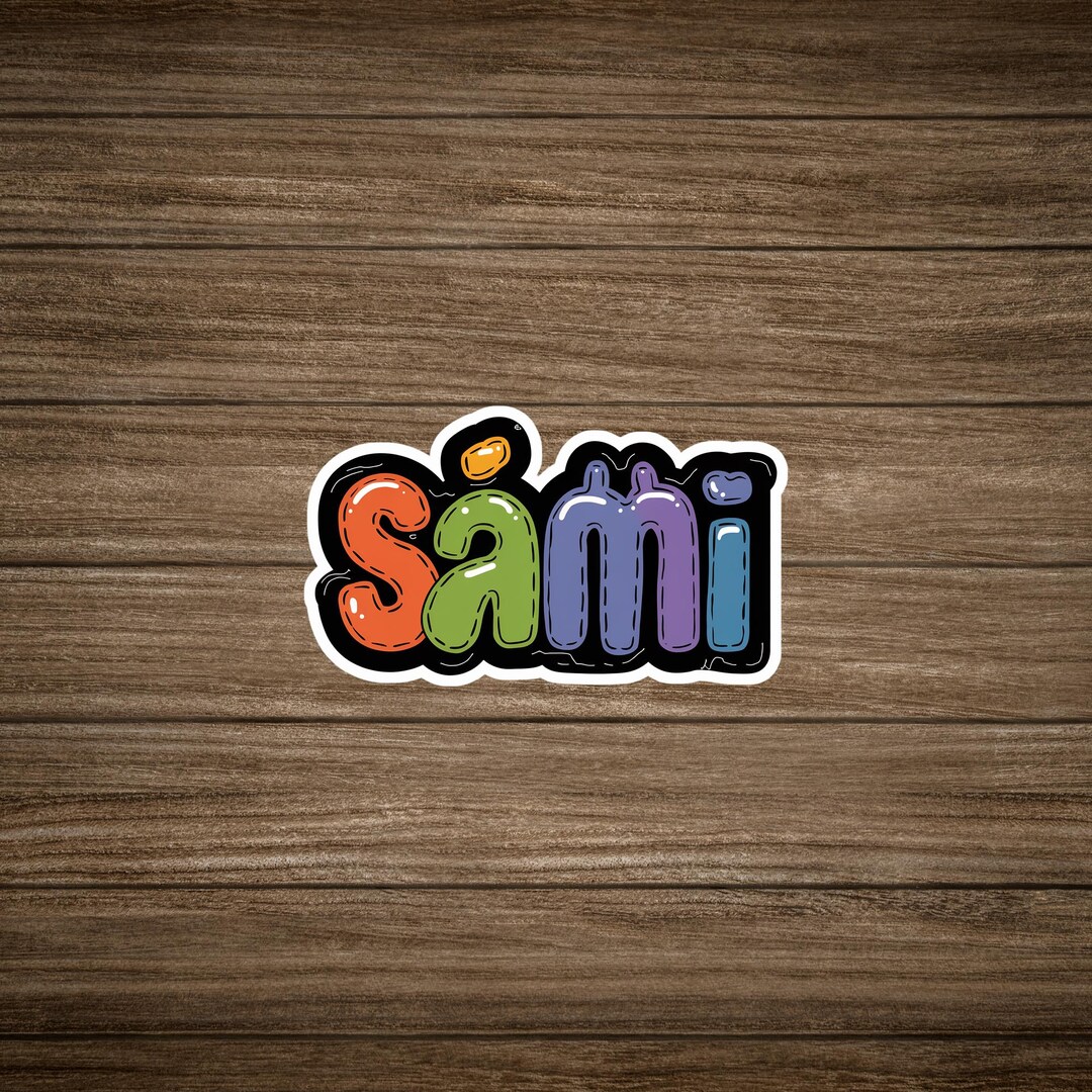 Colorful Squishy Bubble Letter Name Stickers Personalized Kids Decals ...