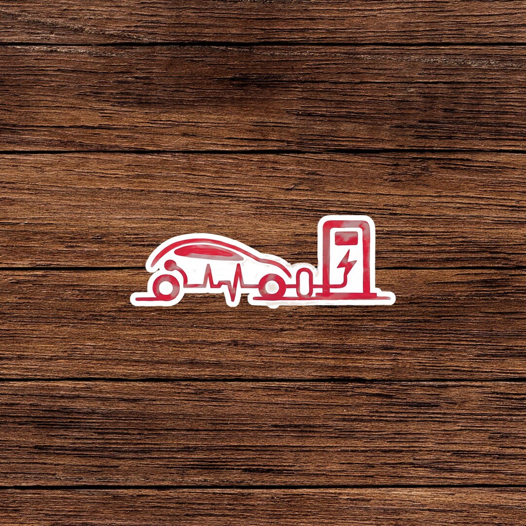 Electric Vehicle Charging Station Heartbeat Sticker EV Car Decal 200 - Etsy
