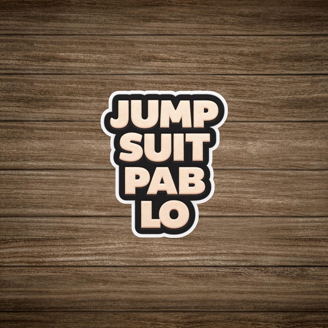 Funny Jump Suit Pablo Kanye Hilarious Hip Hop Souvenir Decal 1460 - Etsy