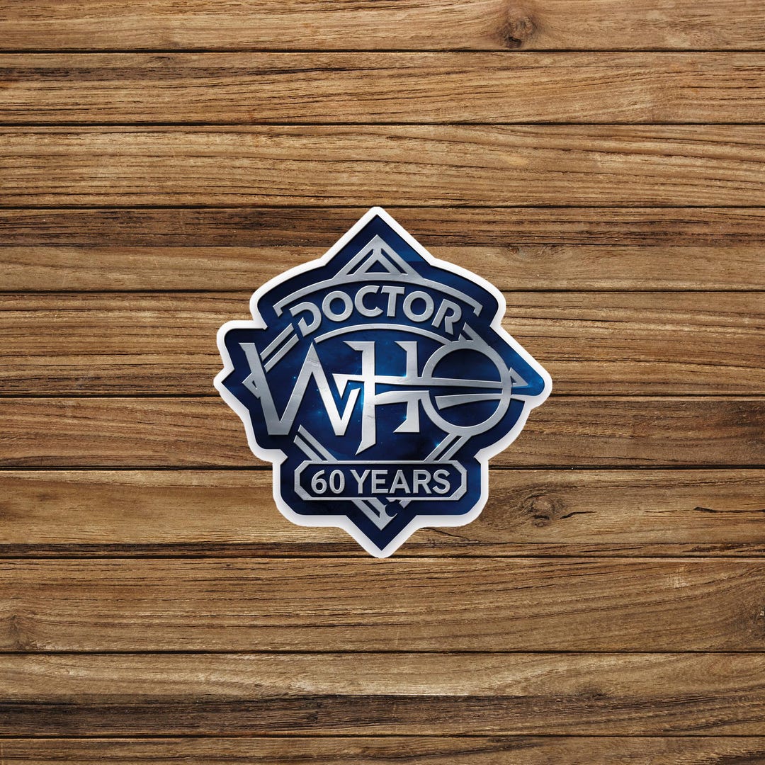 Doctor Who 60th Anniversary Logo Sticker Whovian Fan Gift 1677 - Etsy