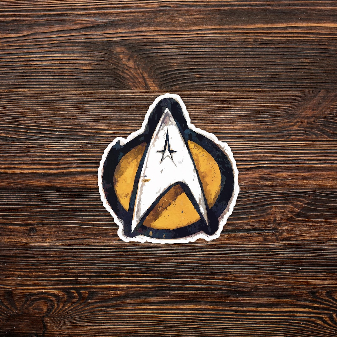 Star Trek Inspired Watercolor Starfleet Insignia Sticker Decal 393 - Etsy