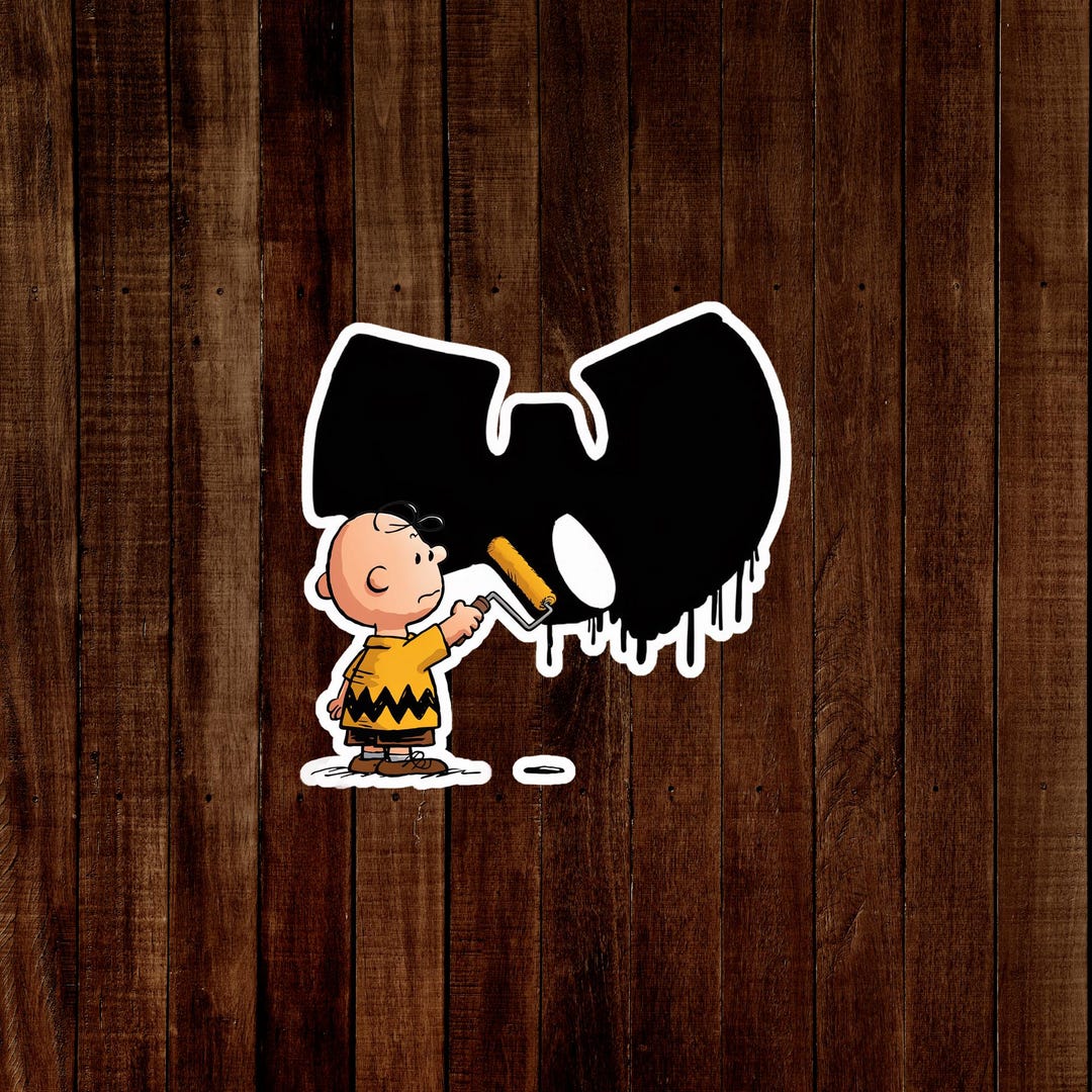 Charlie Brown Meets Wu-tang Clan Mashup Sticker Vinyl Decal for Laptops ...