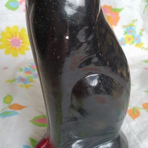 Ceramic Mid Century Black Cat, Vintage Home Decor - Etsy