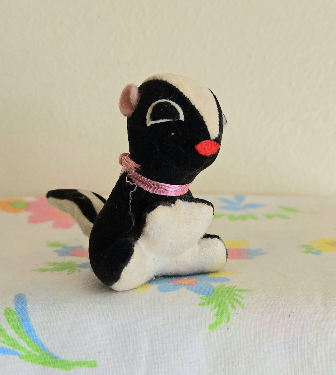Mini Stuffed Animal Skunk, 3" Tall, Made in Japan, Collectible Vintage ...