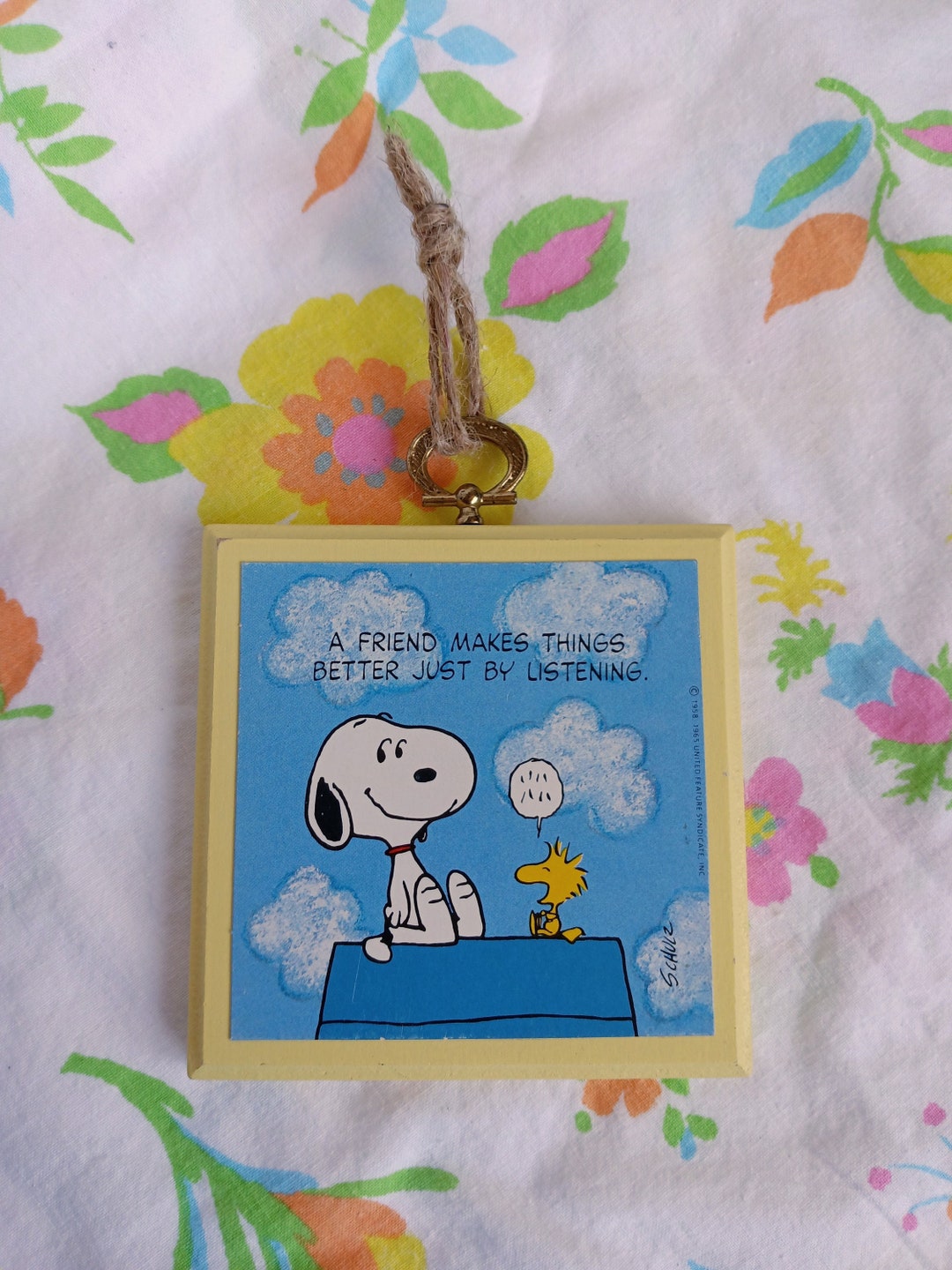 Snoopy Wall Plaque, Hallmark, United Feature Syndicate, Vintage Home ...