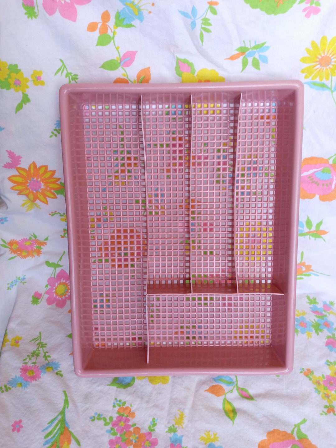 Pink Utensil Holder, Plastic, Vintage Kitchen, Homewares - Etsy