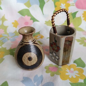 2 Small Japan Pottery Vases, OMC Otagiri, Vintage Home Decor - Etsy