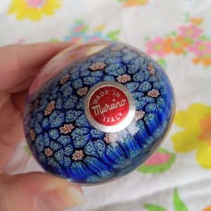Murano Millefiori Paperweight With Sticker, Made in Italy - Etsy