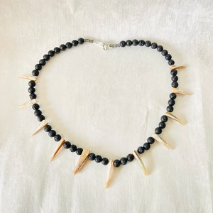 Black Panther Necklace | Wakanda Forever Necklace | Handmade Lava Rock ...