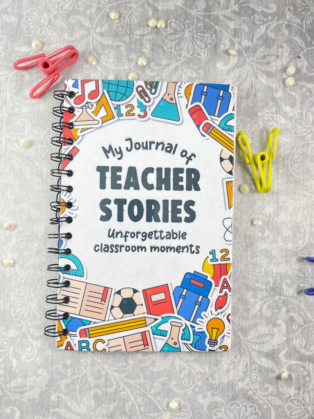 Teacher Memory Book & Keepsake Journal, Teacher Appreciation Gift ...