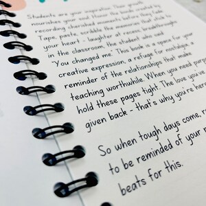 Teacher Memory Book & Keepsake Journal, Teacher Appreciation Gift ...