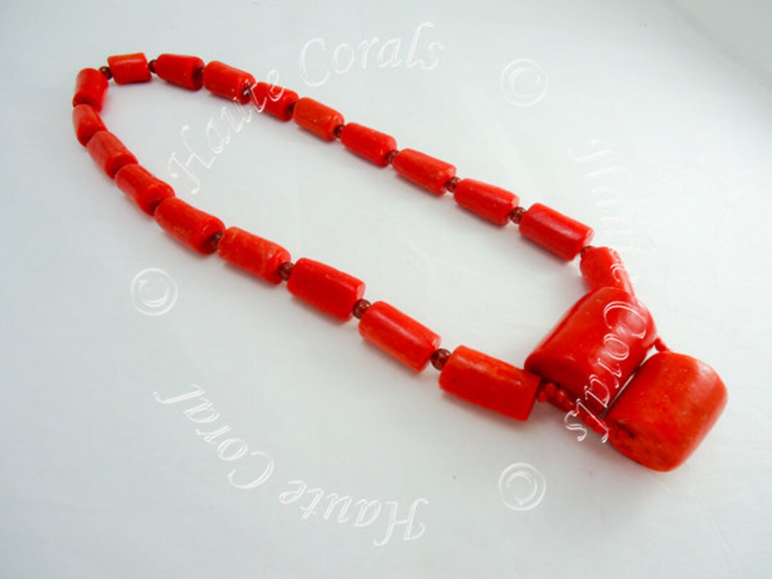 African Male Coral Beads, Nigerian Traditional Coral Male Beads ...