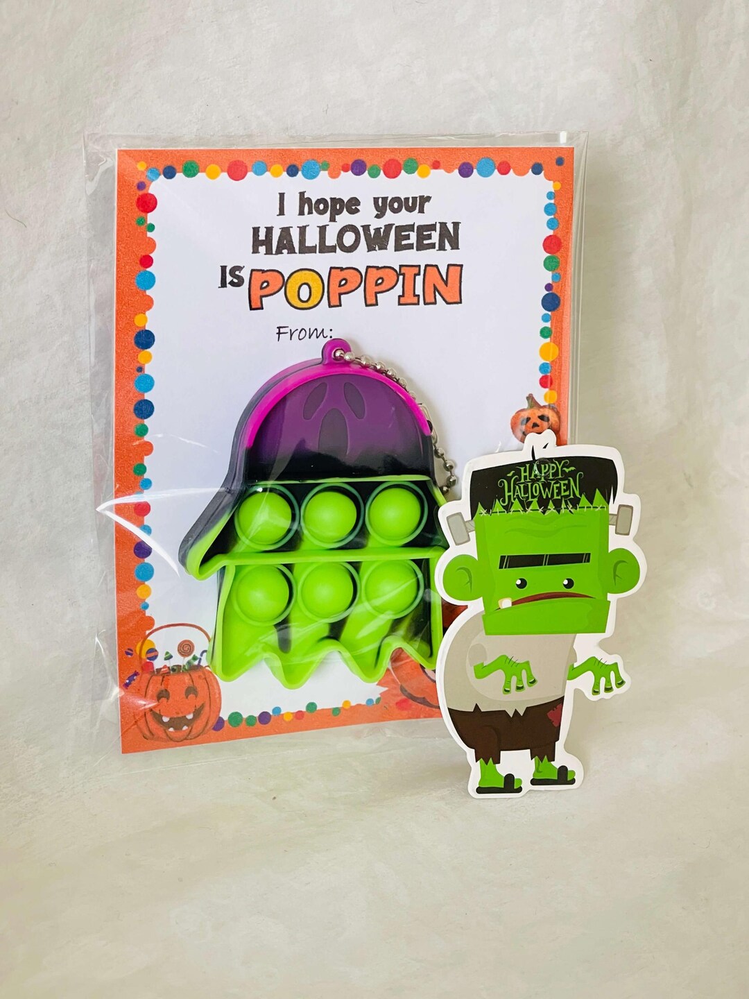 Halloween Pop-it Keychain Favor: Non-candy Classroom Treat - Etsy
