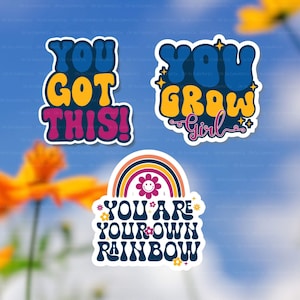 You Got This - Motivational Quote Stickers (1pc-10pcs) Mental Health ...