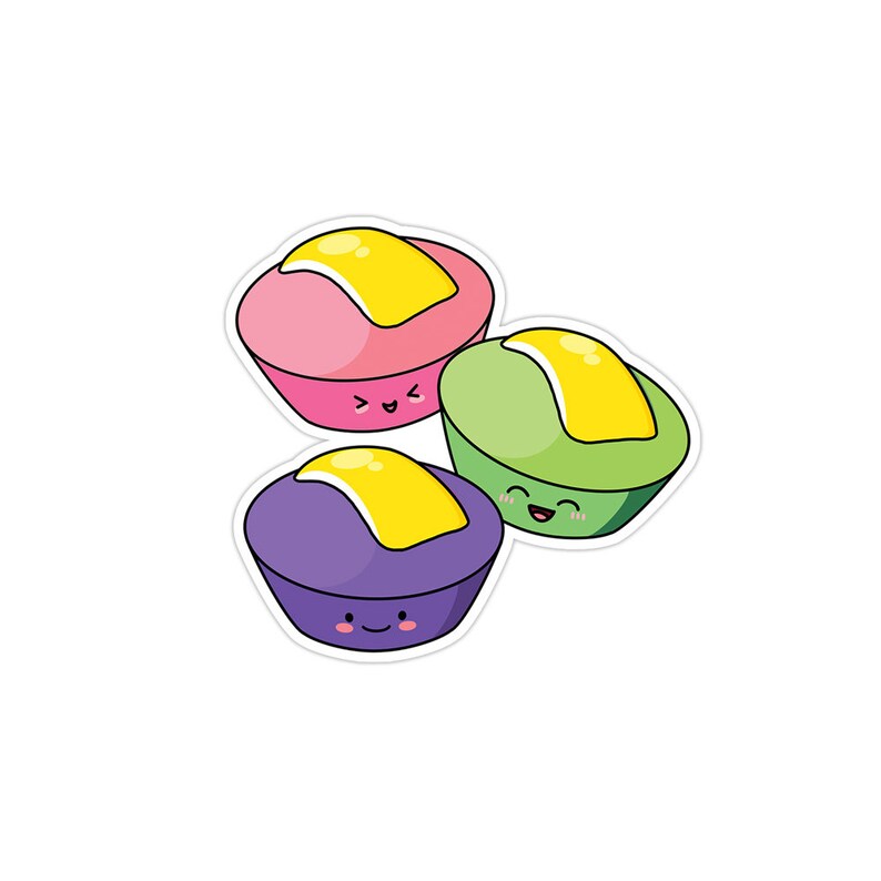 Cute Kawaii Puto Cheese, Filipino Food, Pinoy Snacks, Laptop Decal ...