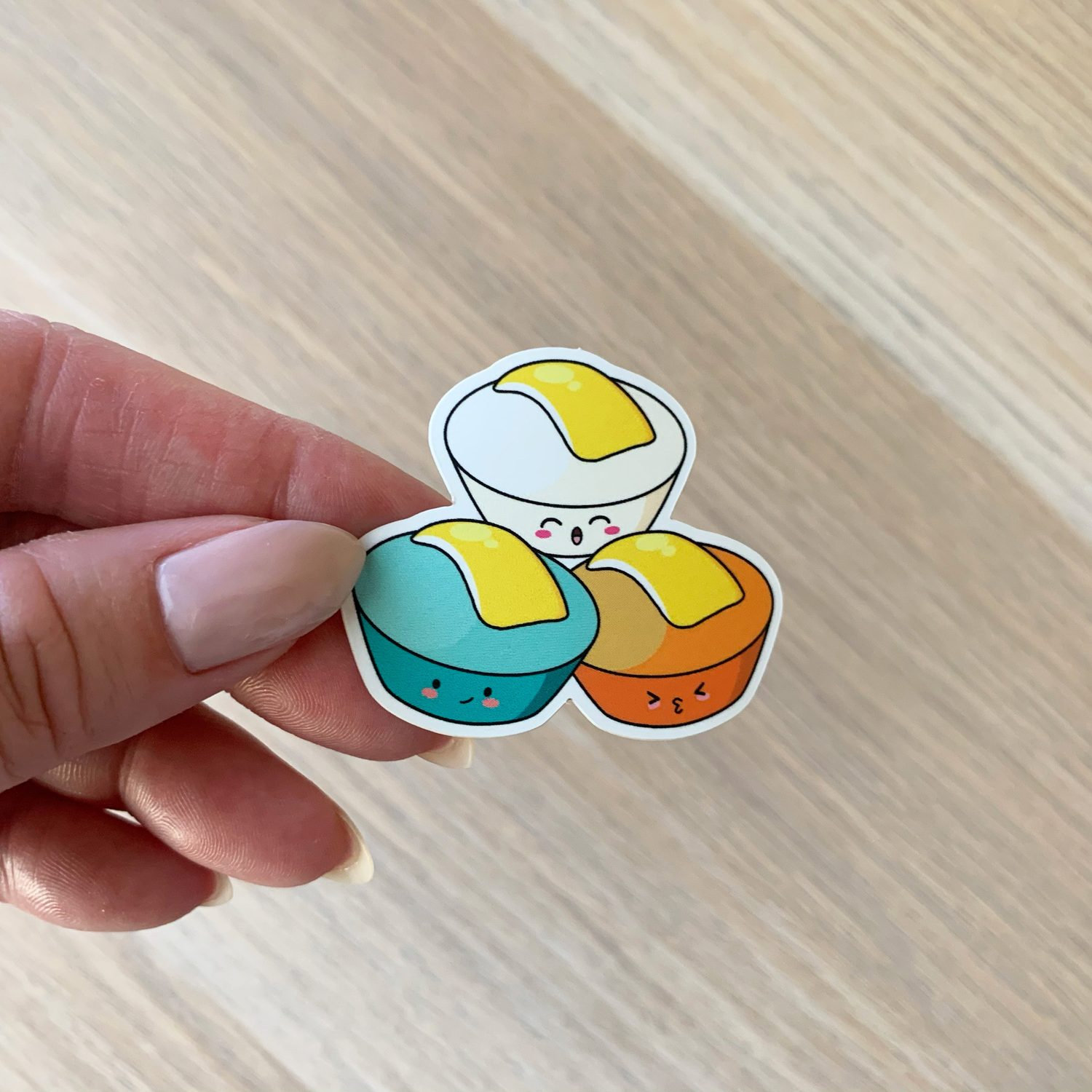 Cute Kawaii Puto Cheese Sticker, Filipino Food Sticker, Pinoy Snack ...