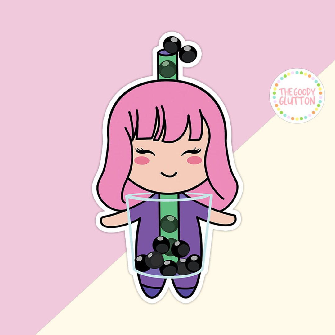 Cute Kawaii, Boba Girl, Bobae, Bubble Tea, Milk Tea, Asian Drink ...