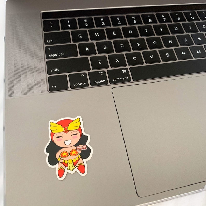 Cute Kawaii Girl Darna Superhero Choco Nut Sticker, Pinoy Sticker ...