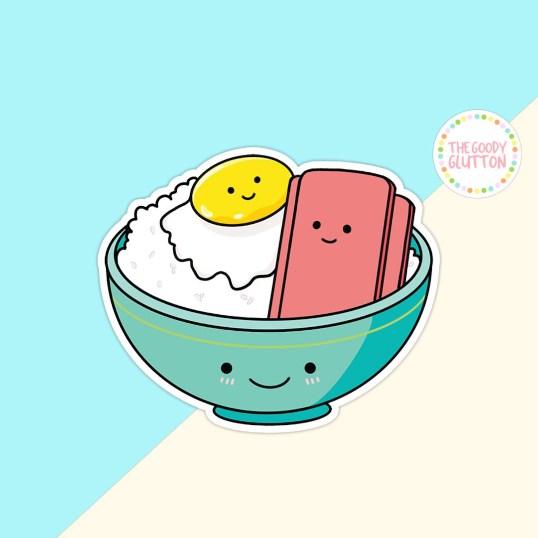Cute Kawaii Spam, Egg, & Rice Bowl, Filipino Asian Food, Pinoy Snack ...