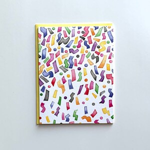 Colorful Confetti Birthday Card - Etsy