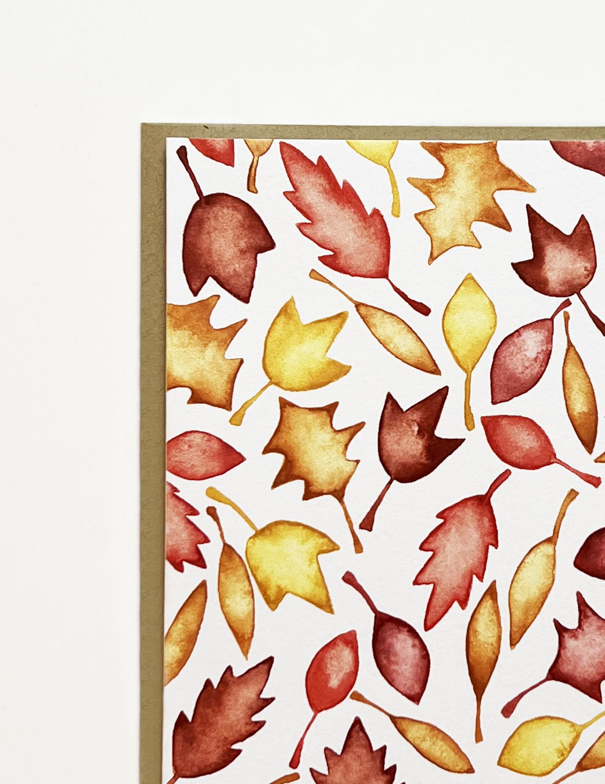 Autumn Leaves Greeting Card - Etsy