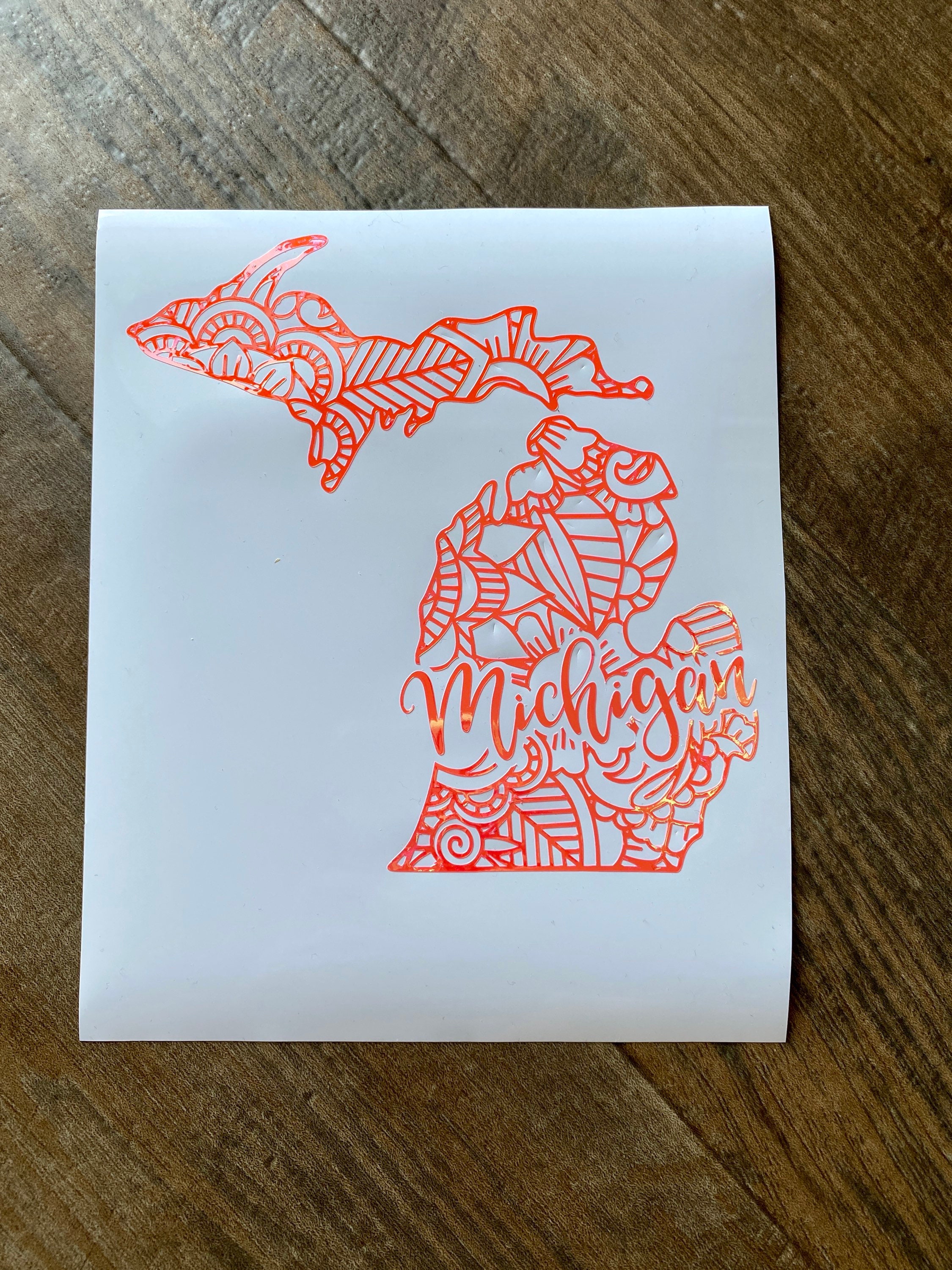 Michigan, Mandala, Permanent Decal, Sticker, Michigan, Gifts for Her ...