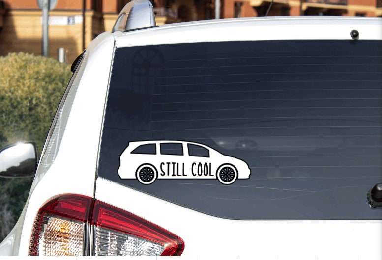 Still Cool, Minivan Sticker, Car Decal Minivan, Bumper Sticker, Gifts ...
