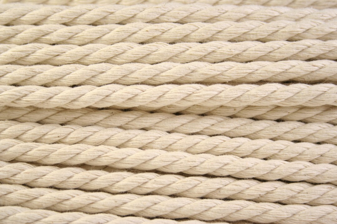 20 Yard White Cotton Rope, 0.23 6 Mm Thick, Soft and Light Rope ...