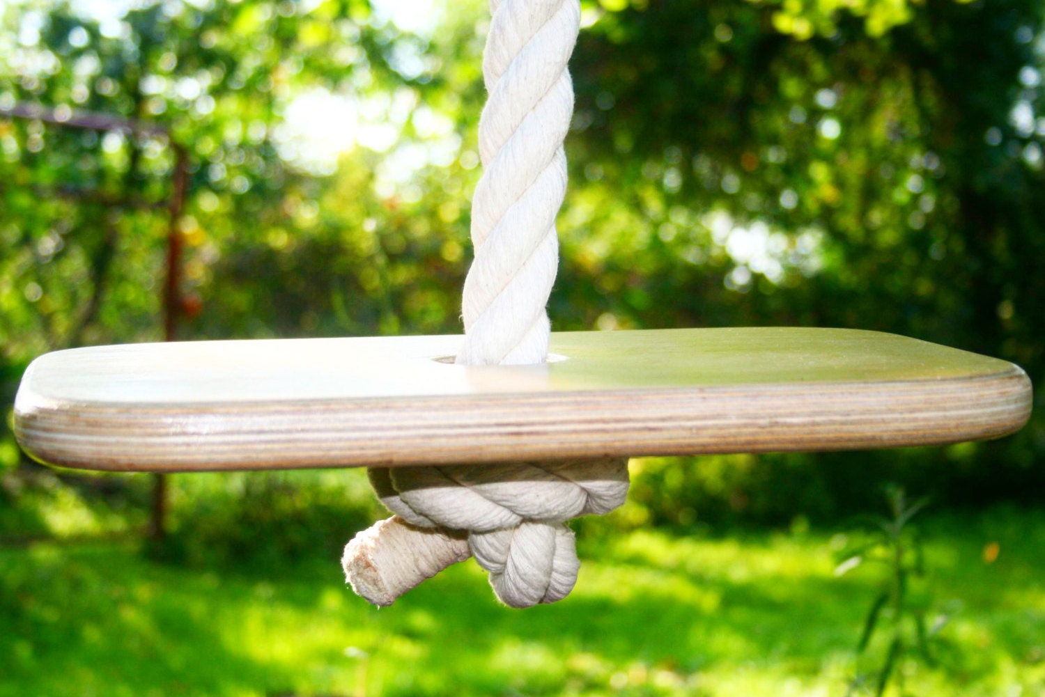 Plywood Tree Swing Large Seat and Climbing Rope With Metal - Etsy