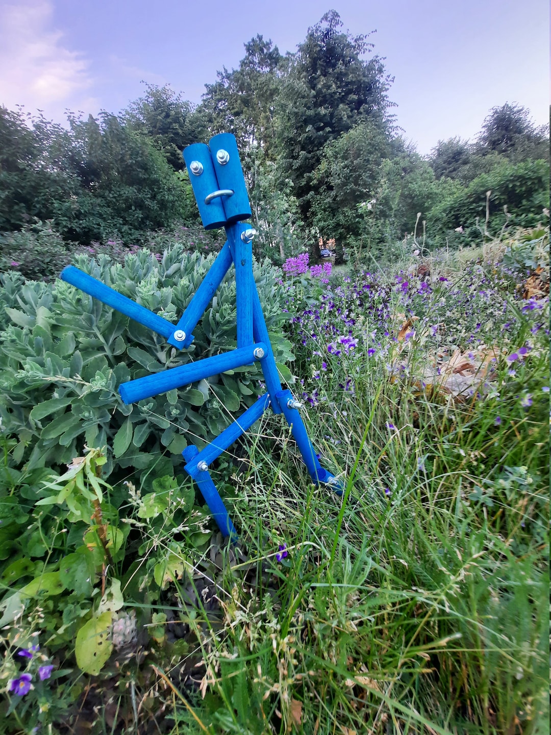 Posable Stick Figure Mannequin, Garden Decoration Doll, Scarecrow Robot ...