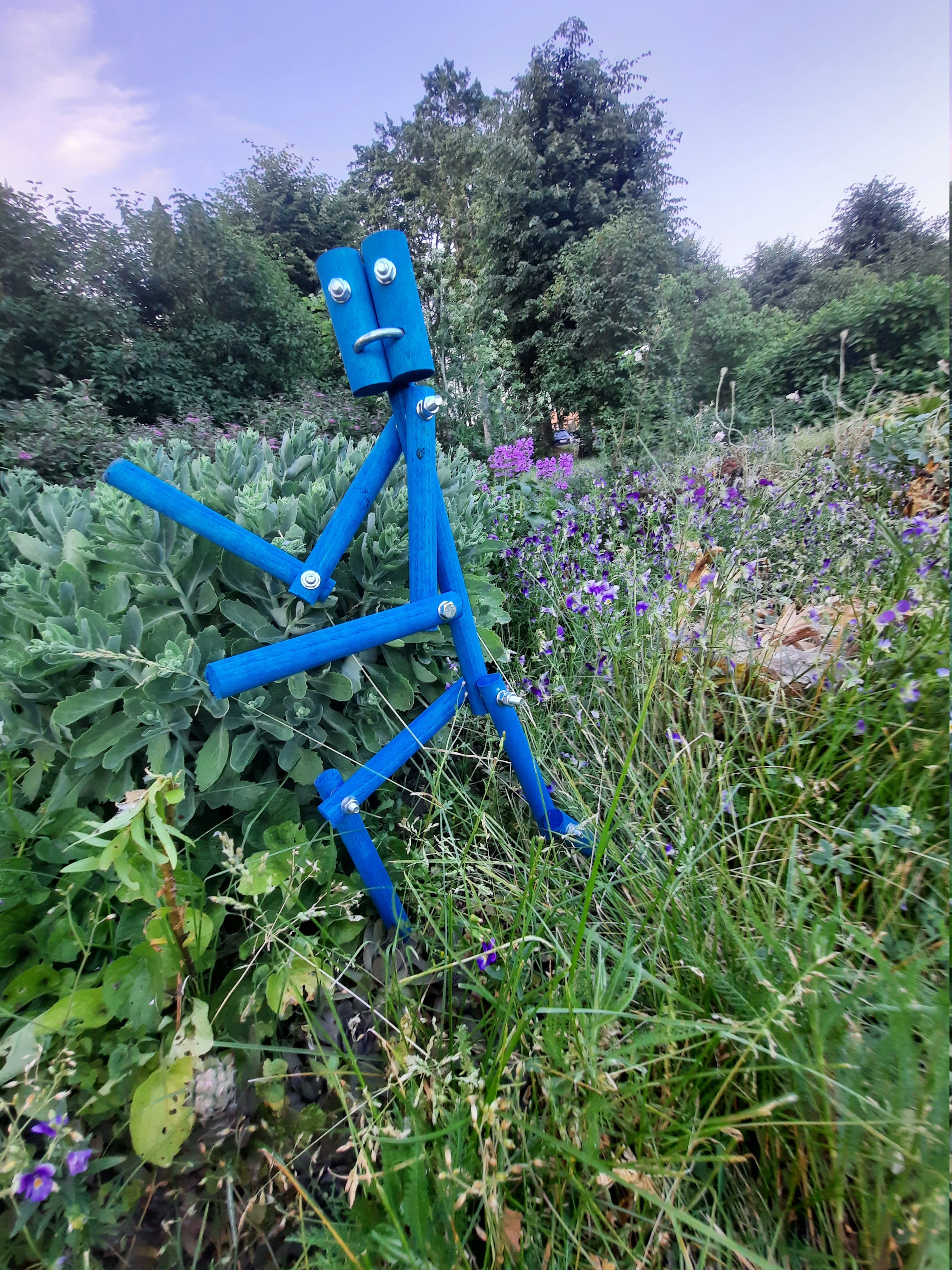 Posable Stick Figure Mannequin, Garden Decoration Doll, Scarecrow Robot ...