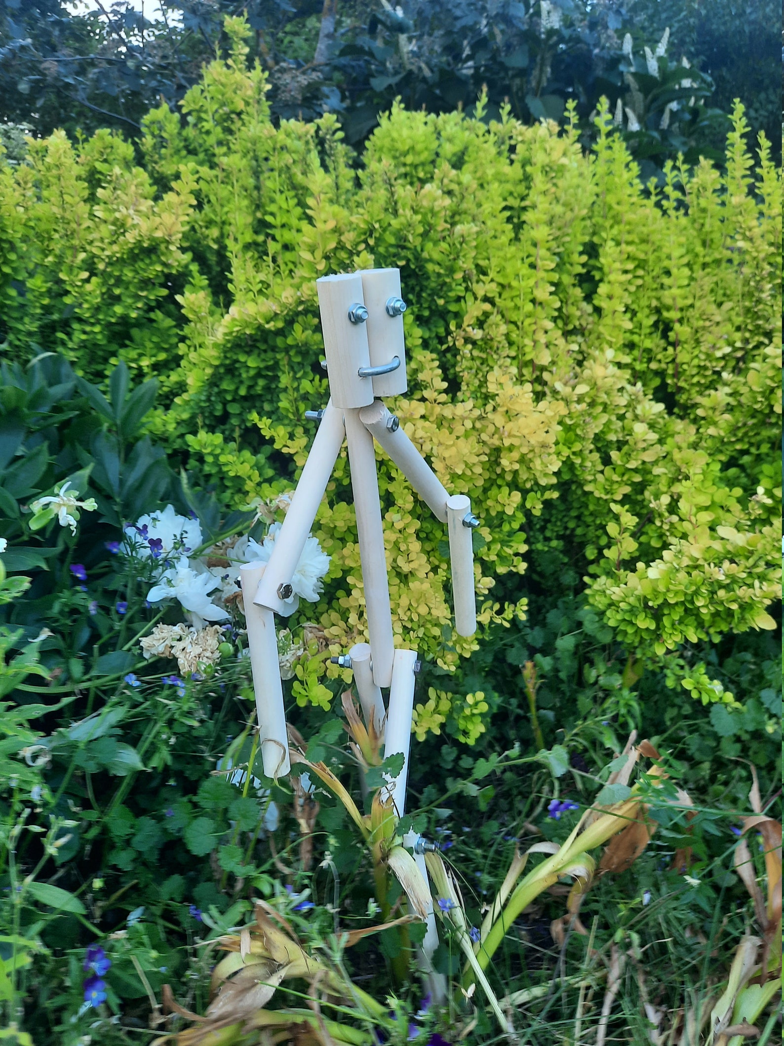 Posable Stick Figures, Garden Decoration Doll, Scarecrow Robot - Etsy