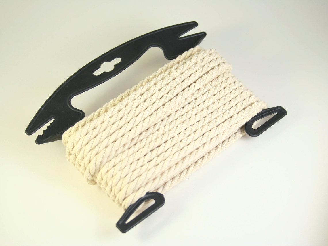 20 Yard White Cotton Rope 0.23 6 Mm Thick Soft and | Etsy