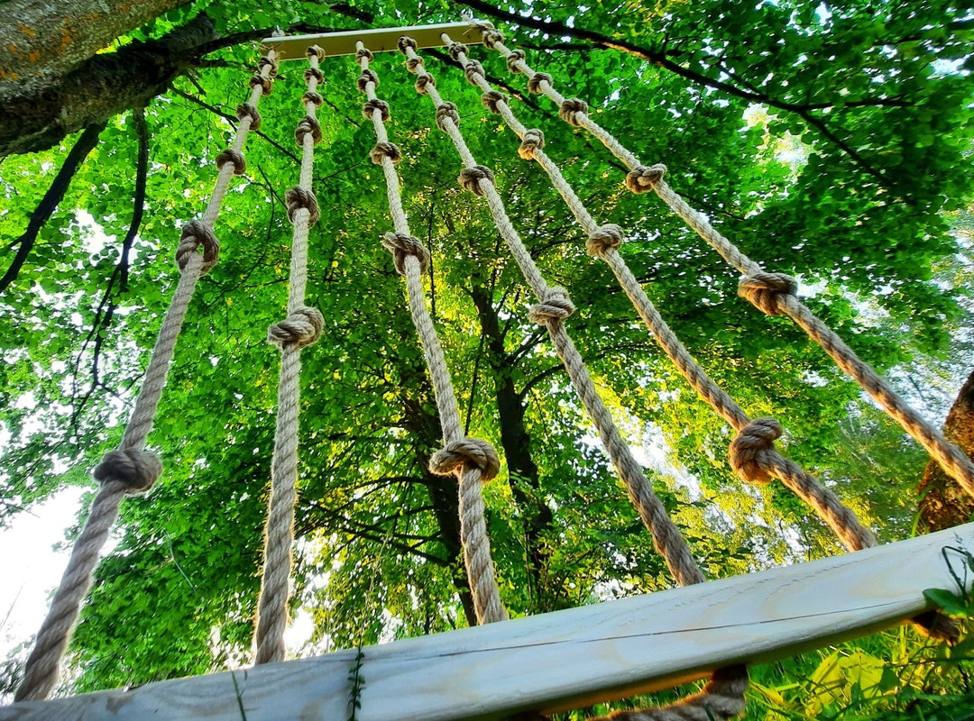 Climbing Rope Wall, Row of Climbing Ropes With Knots - Etsy