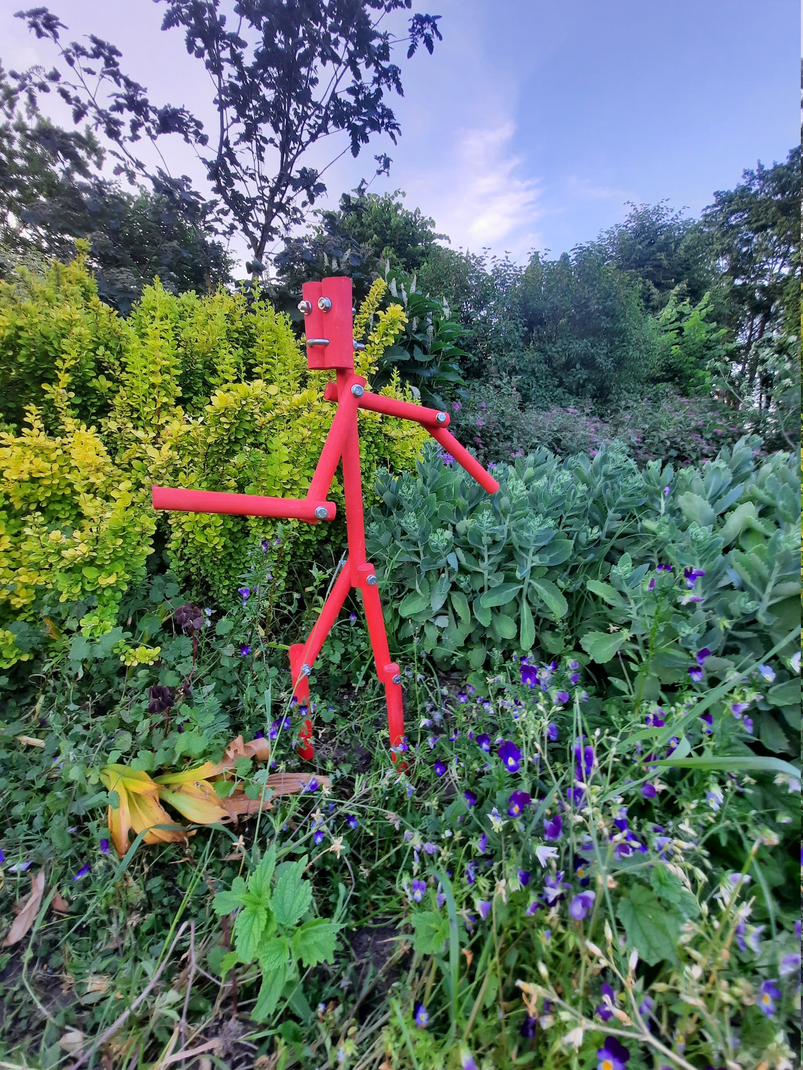 Posable Stick Figures, Garden Decoration Doll, Scarecrow Robot - Etsy