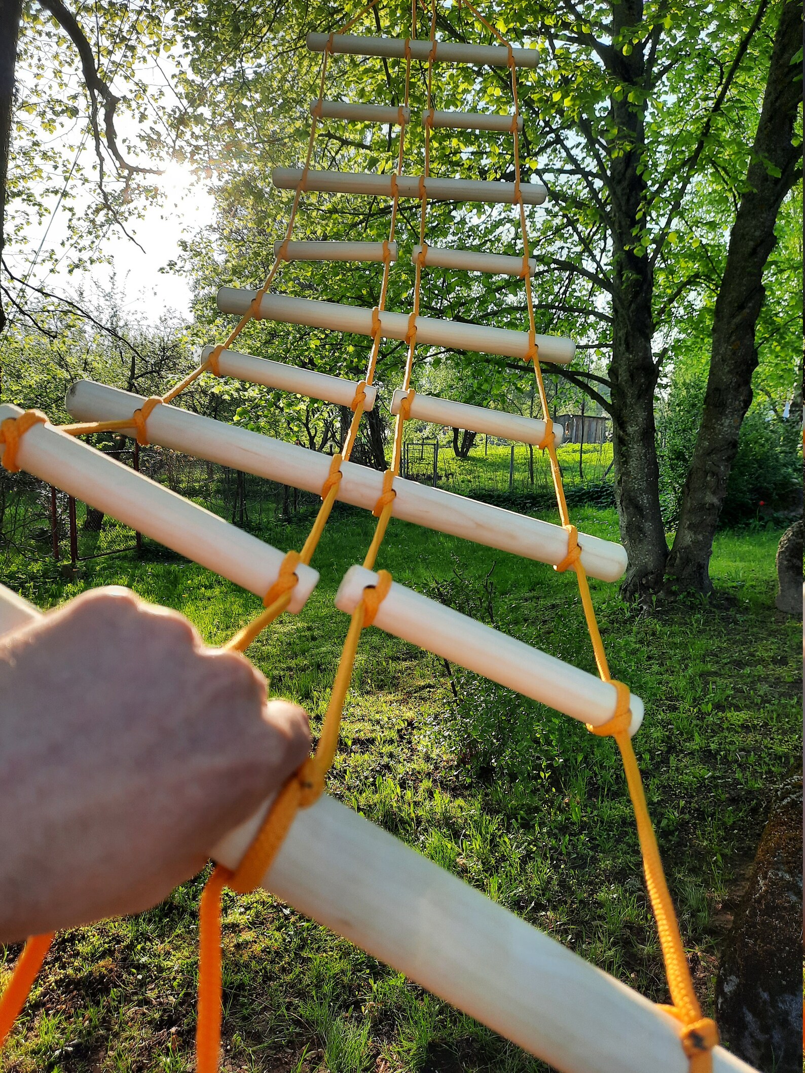 Unique Rope Ladder for Kids and Adults, Interspersed Larger and Smaller ...
