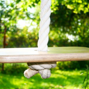 Plywood Tree Swing, Large Seat and Climbing Rope With Metal Mounts - Etsy