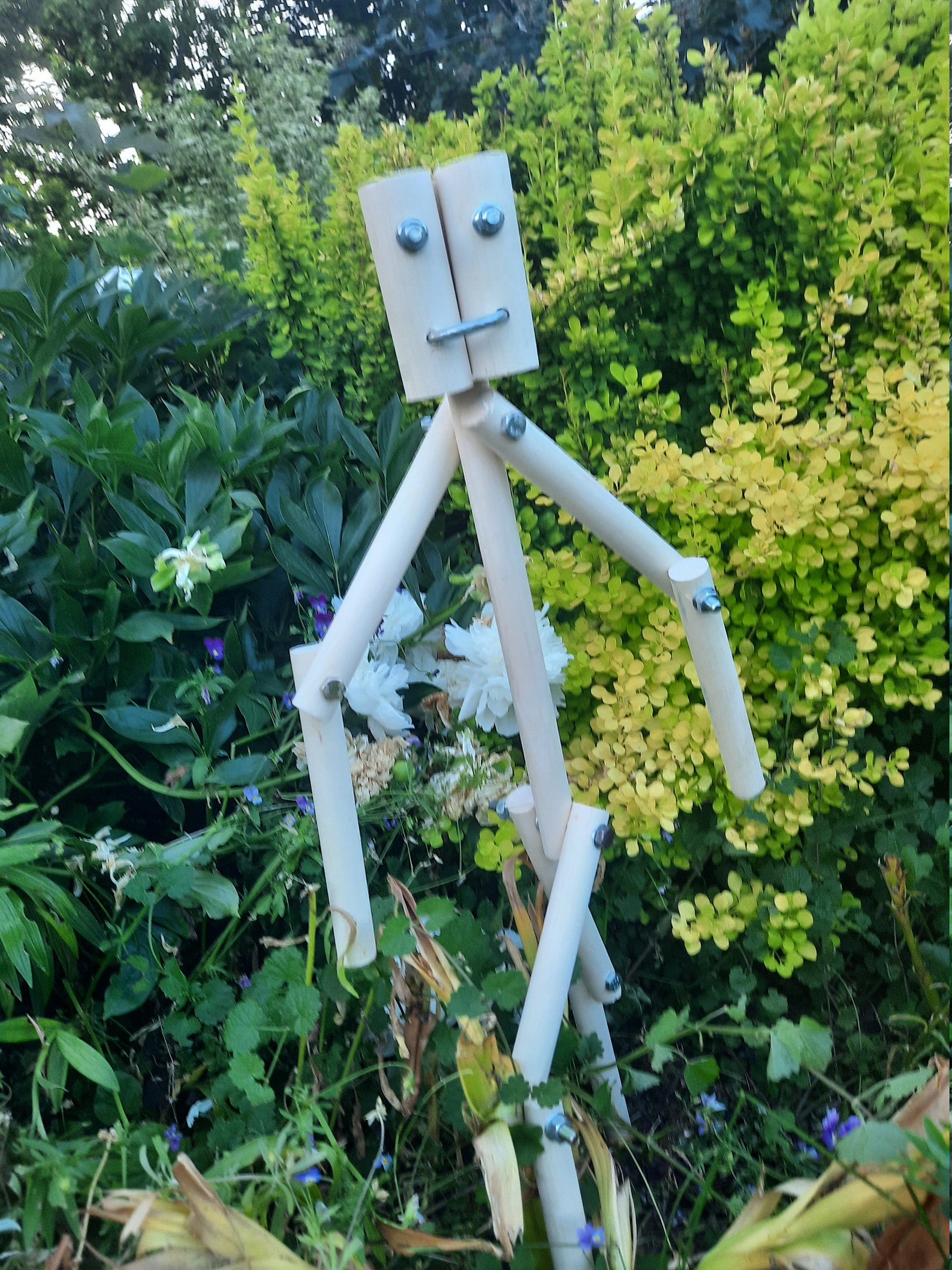 Posable Stick Figures, Garden Decoration Doll, Scarecrow Robot - Etsy
